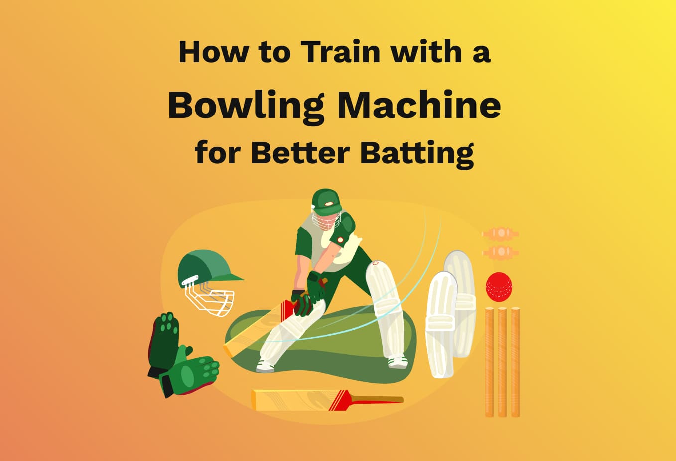 How to Train with a Bowling Machine for Better Batting - Champ Turf